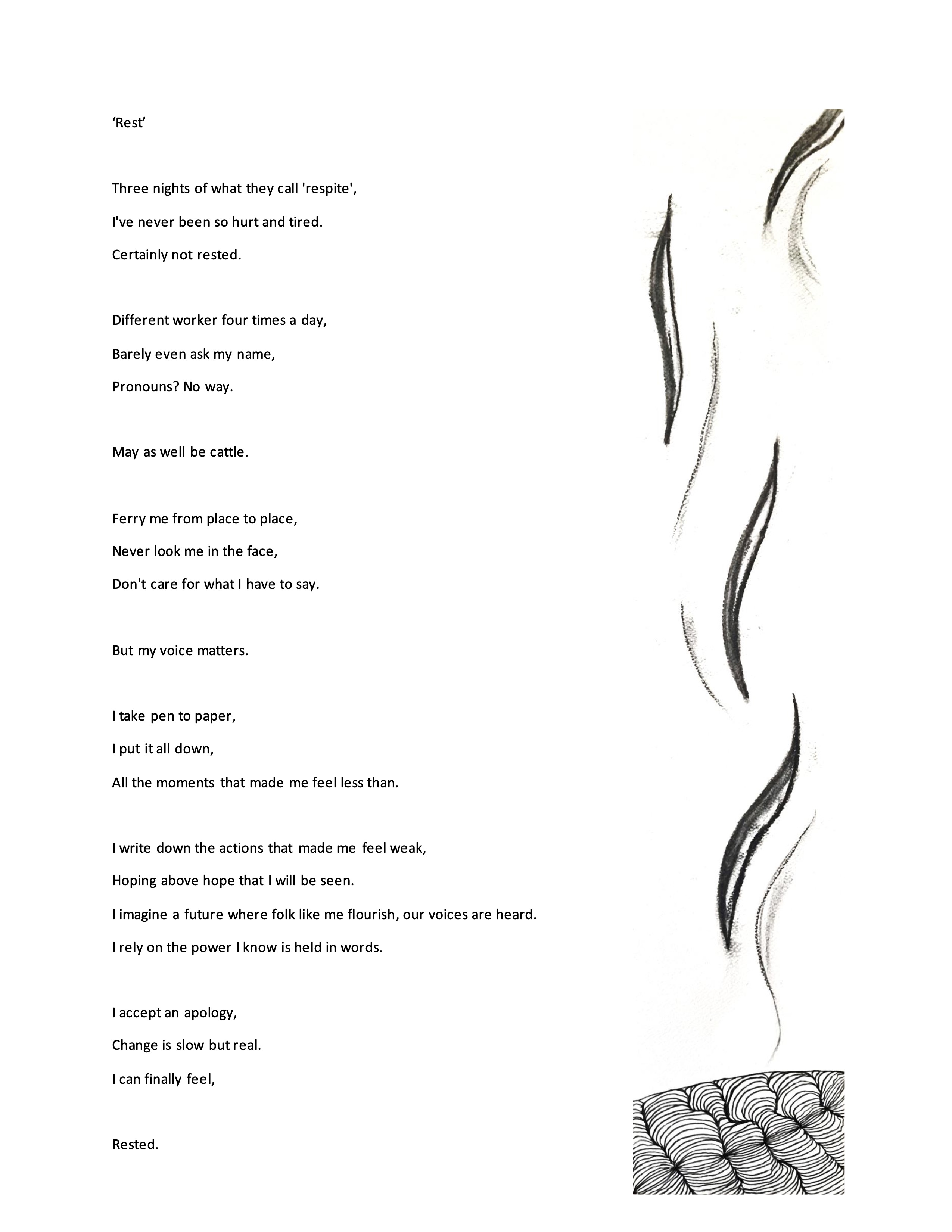 Max's Poem 'Rest' > Right To Be Heard